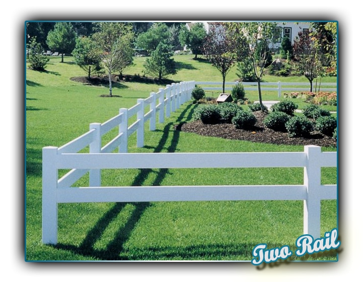 Rail Vinyl Fence - 2 , 3 & 4 Rail Smooth Texture