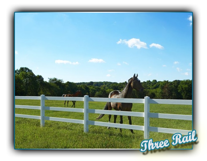 Rail Vinyl Fence - 2 , 3 & 4 Rail Smooth Texture