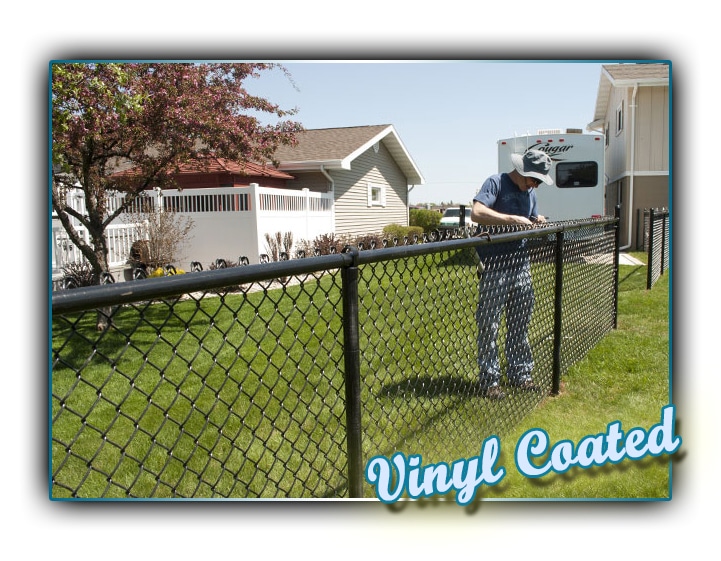 Viny Coated Fence - Delta Fence & Construction
